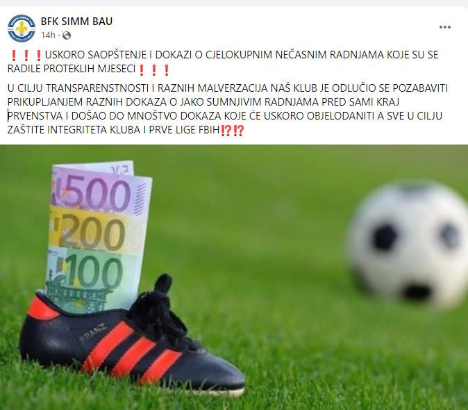 Uskoro dokazi o nečasnim radnjama u Prvoj ligi FBiH? Šta se radilo ...