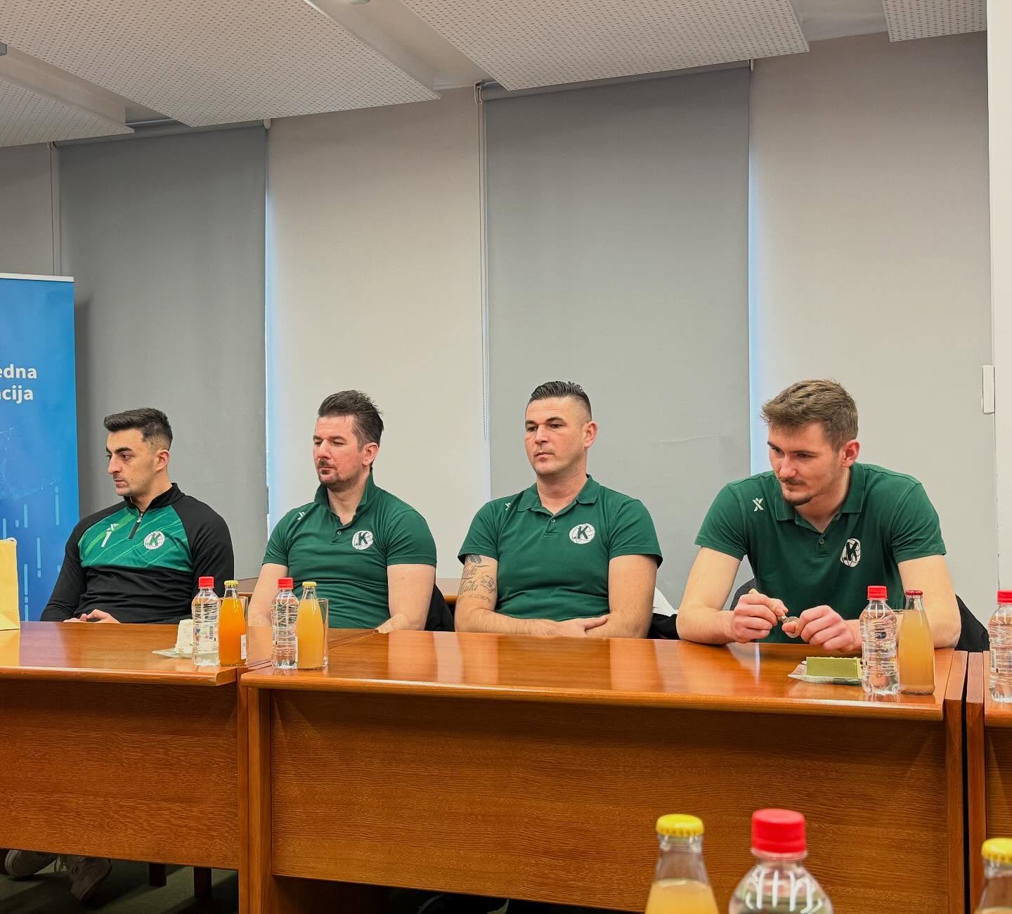 Prijem za igrače i stručni štab OK ‘Kakanj 78’ kod načelnika Bajtarevića: Čestitke za osvojen ...